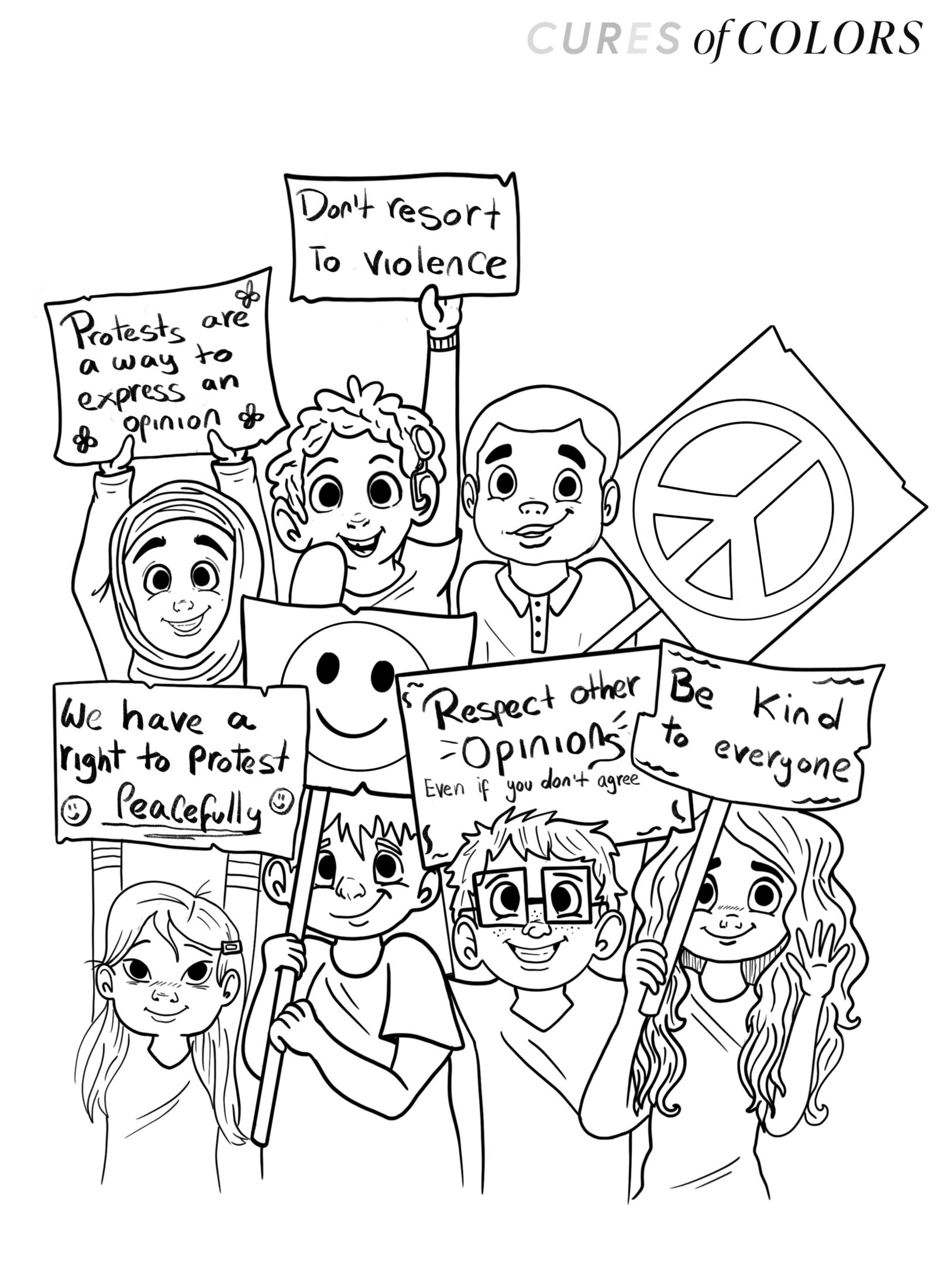 Protest Coloring Pages Coloring Pages